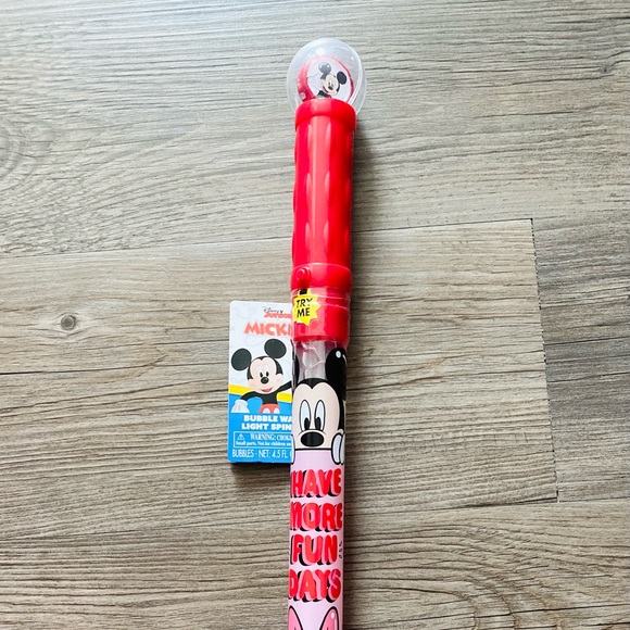 Disney | Toys | New Mickey Mouse Bubble Wand Light Spinner | Poshmark